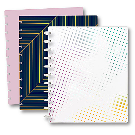 TUL Discbound Notebook With 3 Customizable Reversible Poly Covers ...