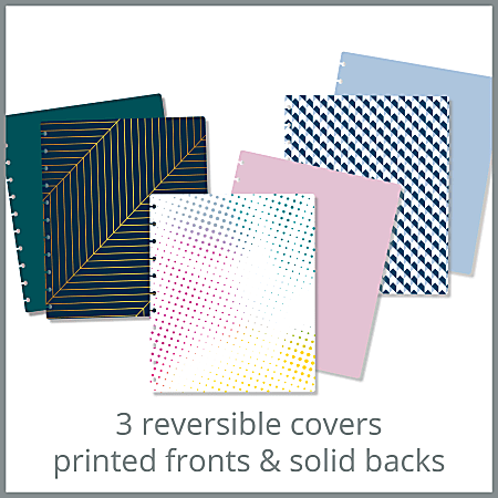 TUL Discbound Notebook With 3 Customizable Reversible Poly Covers ...