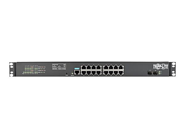 Tripp Lite 16 Port Gigabit Ethernet Switch L2 Managed w 8 Outlet PDU ...