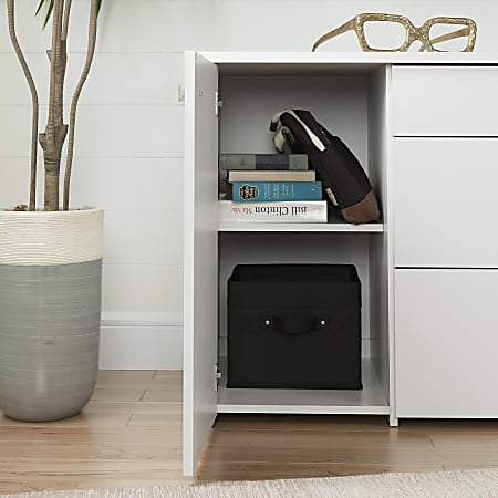 South Shore Interface Storage Unit 3 Drawers Pure White - Office Depot