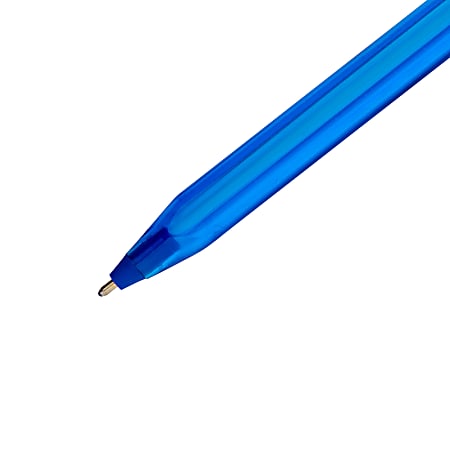 Paper Mate InkJoy 100 Stick Pens Medium Point 1.0 mm Translucent Blue ...