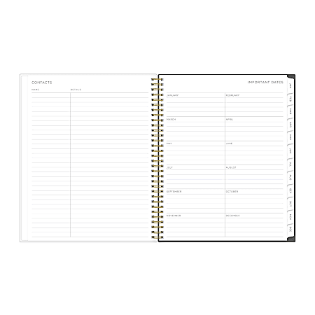 2026 Blue Sky WeeklyMonthly Planner 8 12 x 11 Midnight Garden January ...