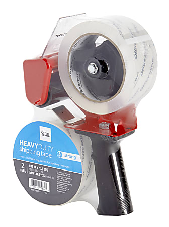 Office Depot Brand Heavy Duty Shipping Packing Tape With Tape Gun 1.89 ...