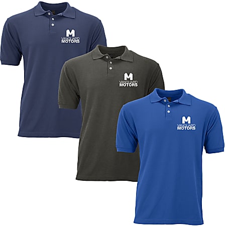 Custom M O Mens Soft Touch Polo Screened - Office Depot