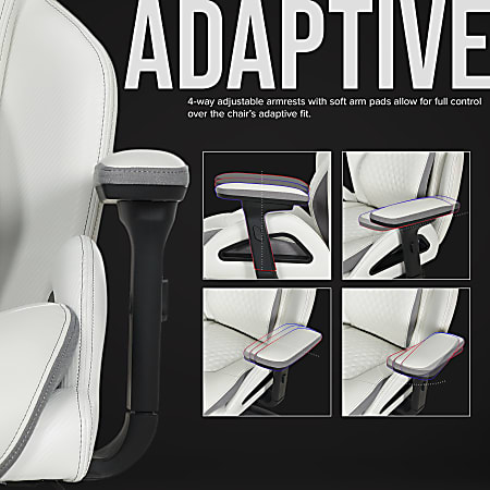 Shaquille ONeal Sciron Big Tall Ergonomic High Back Vegan Leather ...