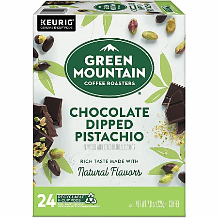 Green Mountain Coffee Roasters Chocolate Dipped Pistachio Flavored ...