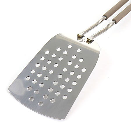Martha Stewart Stainless Steel Slotted Spatula Gray - Office Depot