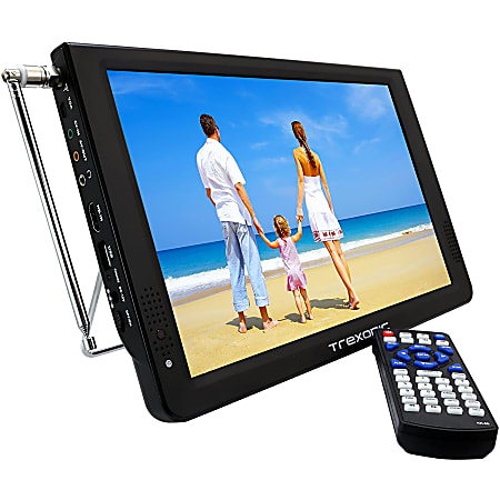 Trexonic 12 Portable Ultra Lightweight Rechargeable Widescreen LED TV ...