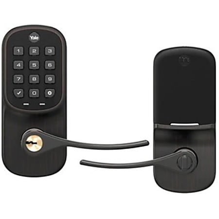Yale Keypad Lever Lock Keyed YRL216 Wireless LANSatin Nickel - ODP ...