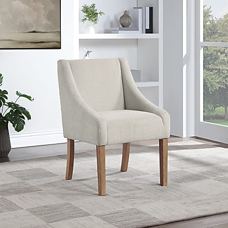 Office Star Monarch Fabric Dining Chair Cream - Office Depot