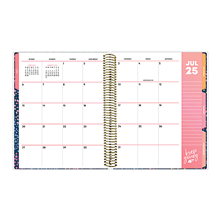 2025 2026 Blue Sky WeeklyMonthly Academic Planner 8 12 x 11 Panellie ...