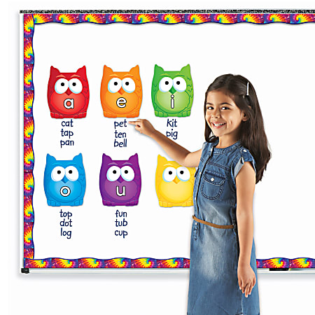 Learning Resources Vowel Owls Magnetic Set Learning ThemeSubject 6 Owl ...