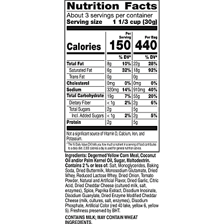 Bugles Nacho Cheese Corn Snacks 3 Oz Pack Of 6 Snack Bags - Office Depot