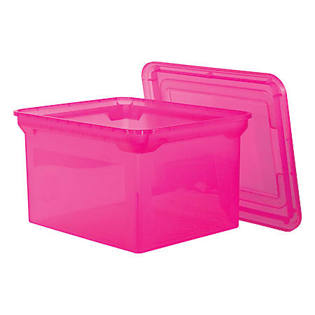 Office Depot Brand Colorful Tote 10 1316 H x 14 18 W x 18 D Pink ...