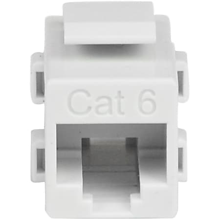 StarTech.com White Cat 6 RJ45 Keystone Jack Network Coupler FF Join two ...