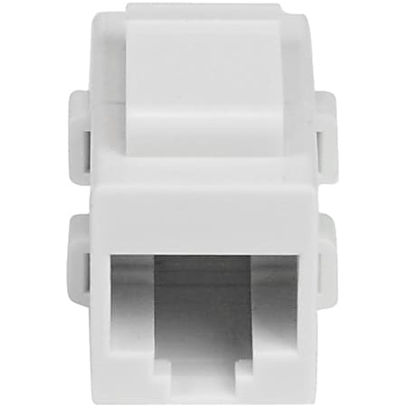 StarTech.com White Cat 6 RJ45 Keystone Jack Network Coupler FF Join two ...