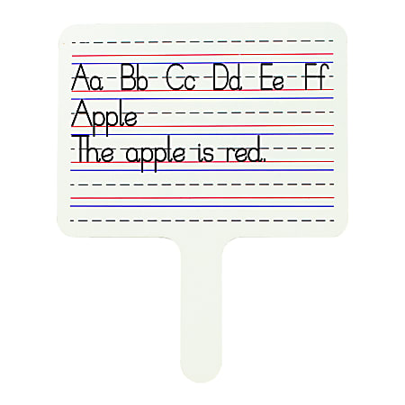 C Line 2 Sided Dry Erase Answer Paddle 6 x 8 White - Office Depot