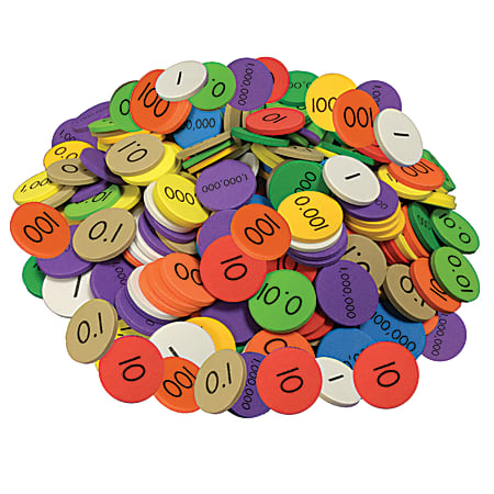 Essential Learning Products Place Value Discs 1 Diameter Multicolor ...