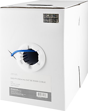 Ativa Cat5e Non Terminated Bulk Ethernet Networking Cable Pull Box ...