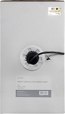 Ativa Cat6 Non Terminated Bulk Ethernet Networking Cable Pull Box ...
