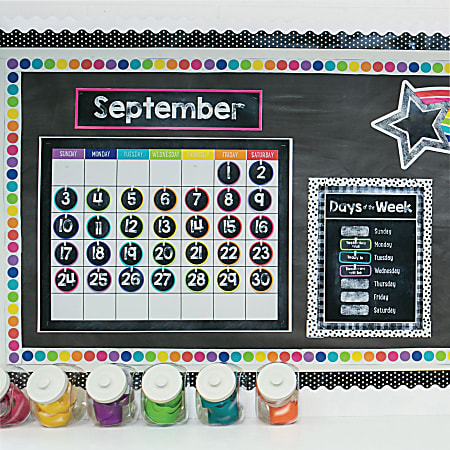 Schoolgirl Style Calendar Bulletin Board Set Twinkle Twinkle Youre A ...