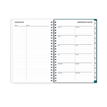 2025 Blue Sky WeeklyMonthly Planning Calendar 5 x 8 Ava Jade Frosted ...