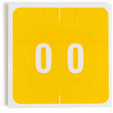 Smead DCC and DCCRN Color Coded Numeric Labels SMD67420 Number 1 12 W x ...