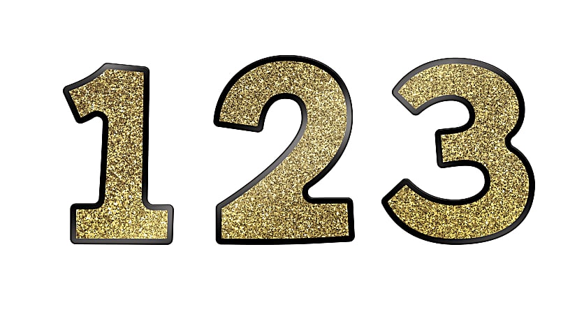 Carson Dellosa Sparkle And Shine Glitter Ez Letters Gold Pack Of 219