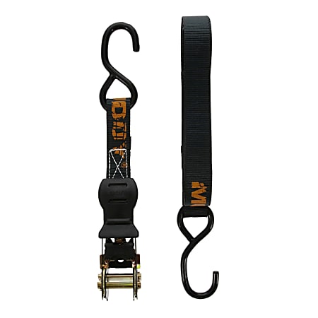 Muddy Durable Nylon Ratchet Straps With Coated S Hooks 1 x 14 Black ...