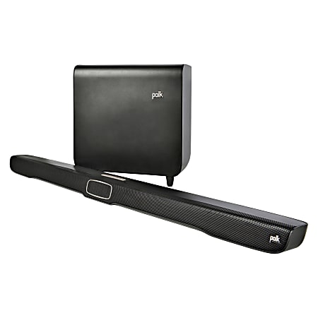 Polk Audio Omni SB1 Plus Sound Bar And Subwoofer Black OMNISB1PLUS ...