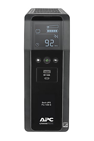 APC BR1000MS Back UPS Pro 10 Outlet UPS 1000VA600 Watts - Office Depot