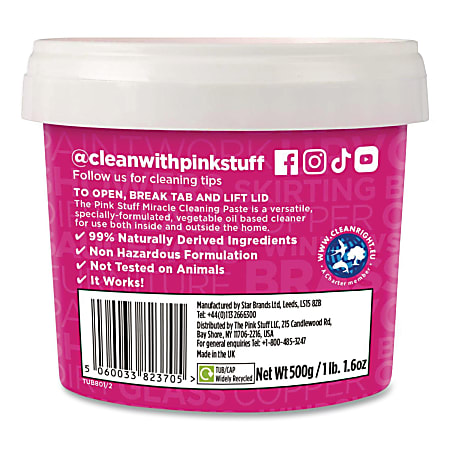 The Pink Stuff Miracle Cleaning Paste Fruity Scent 17.6 oz Jar 6Carton ...