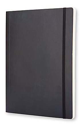 Moleskine Classic Soft Cover Notebook 7 12 x 10 Squared 192 Pages Black ...
