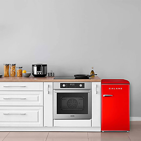 Galanz Retro 3.3 Cu. Ft. Single Door Refrigerator Red Total Qty 1 ...