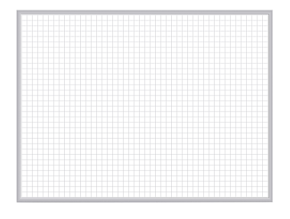 Ghent Grid 1 x 1 Magnetic Dry Erase Whiteboard 48 12 x 96 12 Satin ...