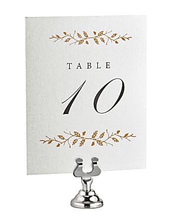 Alpine Place Card Table Number Holders 1 x 1 12 Chrome Pack Of 36 ...