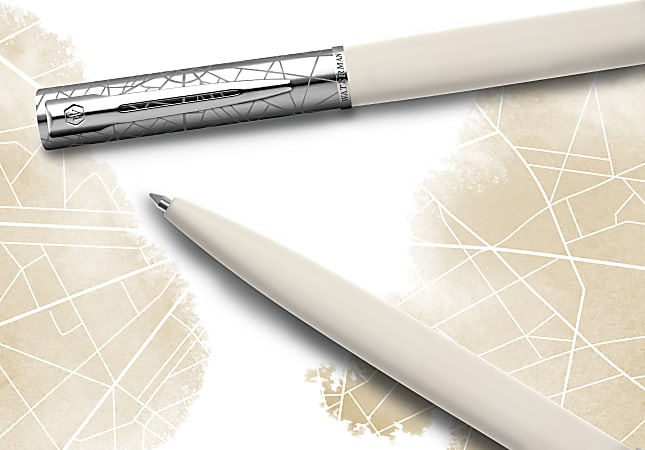 Waterman Allure Deluxe Ballpoint Pen Medium Point 0.7 mm White Lacquer ...