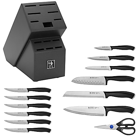 Henckels Silvercap 14 Piece Stainless Steel Knife Block Set