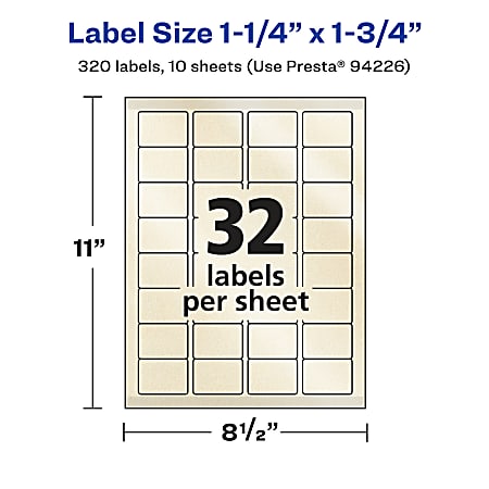 Avery Pearlized Permanent Labels With Sure Feed 94226 PIP10 Rectangle 1 ...