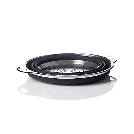 Better Houseware Silicone Collapsible Colander Black - Office Depot