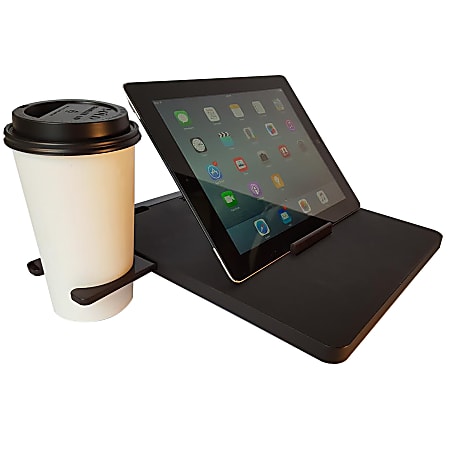 GoDesk Attachable Luggage Desk Stand 11 12 H x 10 W x 10 L Black ...