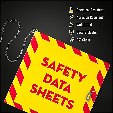 Avery UltraDuty SDS Binder Bundle 8 12 x 11 Yellow Red - Office Depot