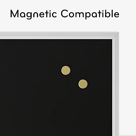 U Brands Magnetic Chalkboard 30 X 20 White D cor Frame 2073U00 01 ...