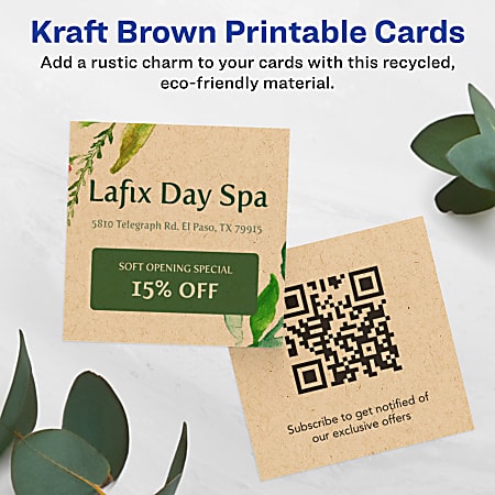Avery Printable Business Cards With Sure Feed Technology 95271 KMC10 ...