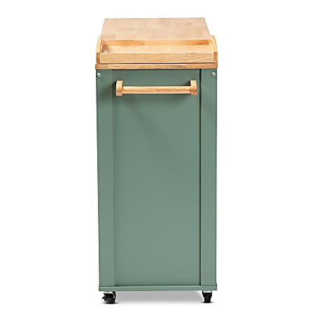 Baxton Studio Dorthy Kitchen Storage Cart 37 316 H x 47 1116 W Dark ...