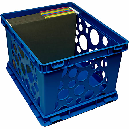 Storex Premium Storage Crate Medium Size 10 12 x 14 310 x 17 310 ...
