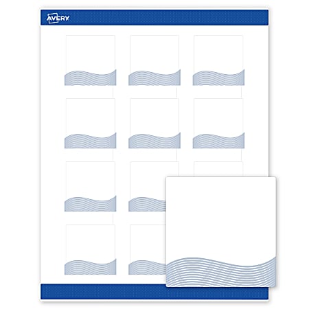 Avery Printable Labels With Sure Feed Technology S00 ETW Square 2 x 2 ...