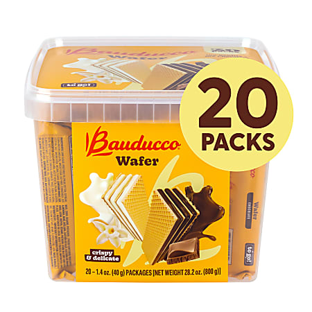 Bauducco Wafers 1.4 Oz Total Qty 20 - Office Depot