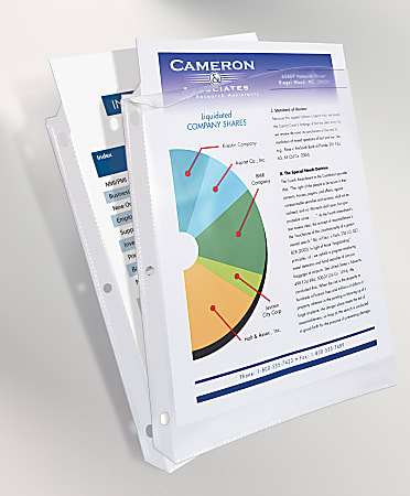 Avery Heavyweight Sheet Protectors With Easy Load 8 12 x 11 Diamond ...