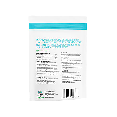 Calm Paws Remedies Calming Reward Soft Chews Pack Of 100 Chews - Office ...